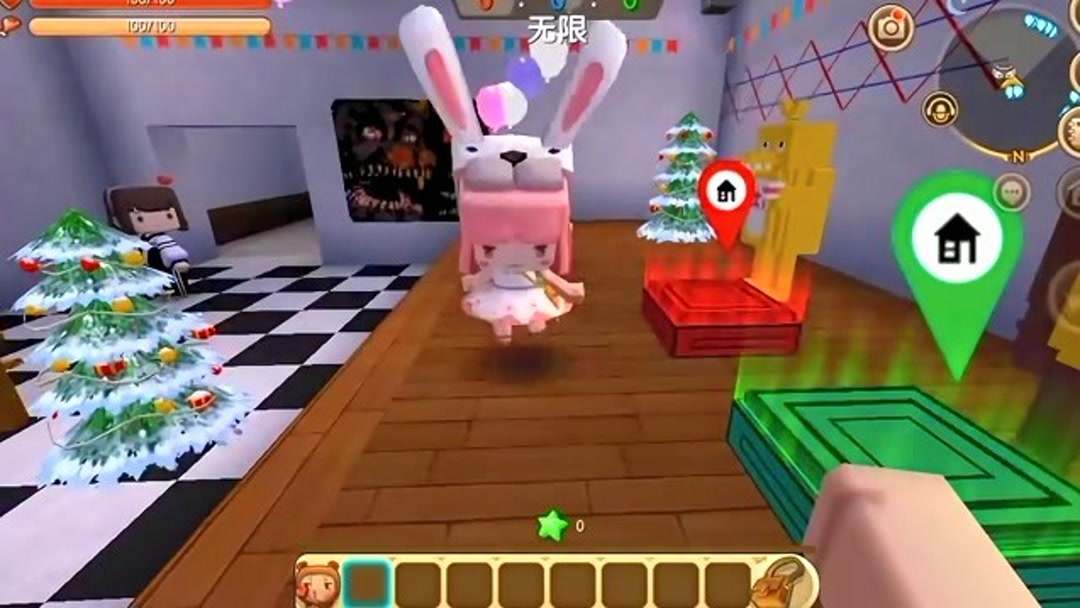 木鱼小铃铛迷你世界联机模式:恐怖解密地图,逃出恐怖披萨店!