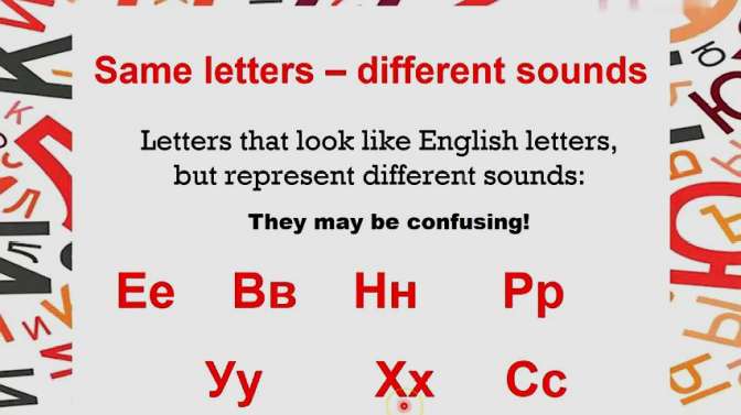 俄语字母表:字母与读音