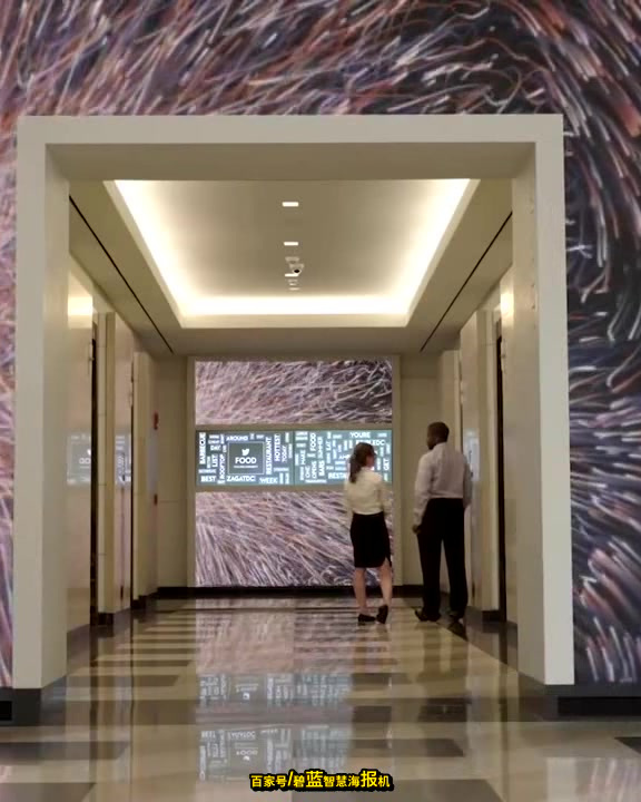 国外大型LED屏幕,堪称艺术互动