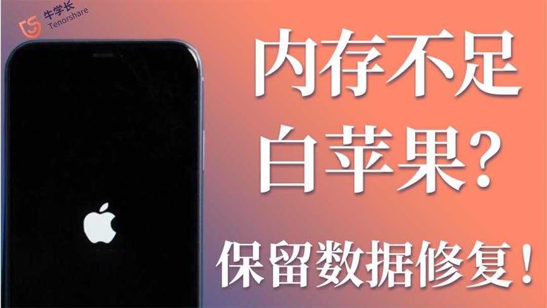 iPhone内存不足白苹果?无法开机?详细教程,还可保留数据修复!
