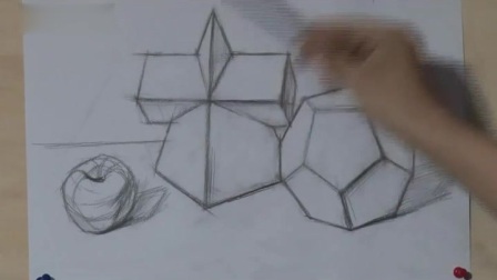 素描学习速写书推荐_少儿素描教学视频_素描石膏几何体组合手绘油画