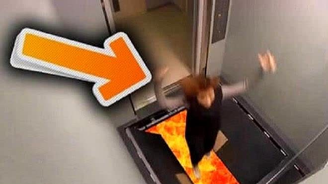 电梯坠落的瞬间,跳起来真的能保命?实验结果大吃一惊!