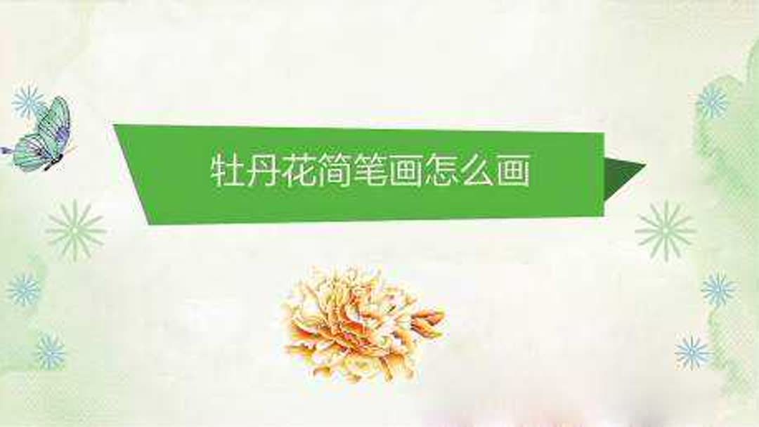 牡丹花简笔画怎么画
