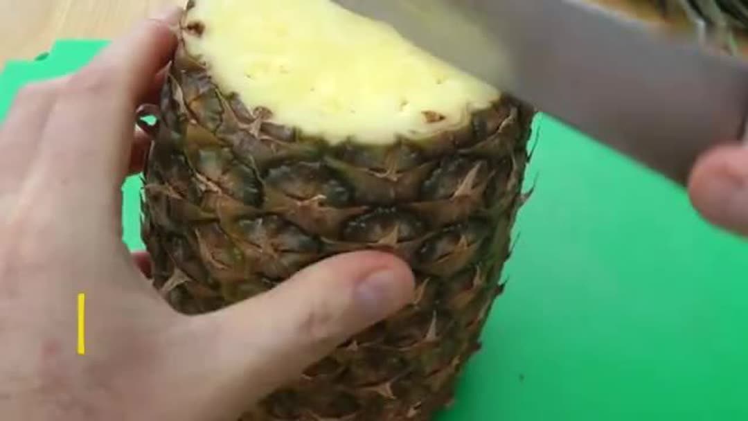终于找到削菠萝的正确方法! 简单切一切, 方法简单, 还不浪费果肉