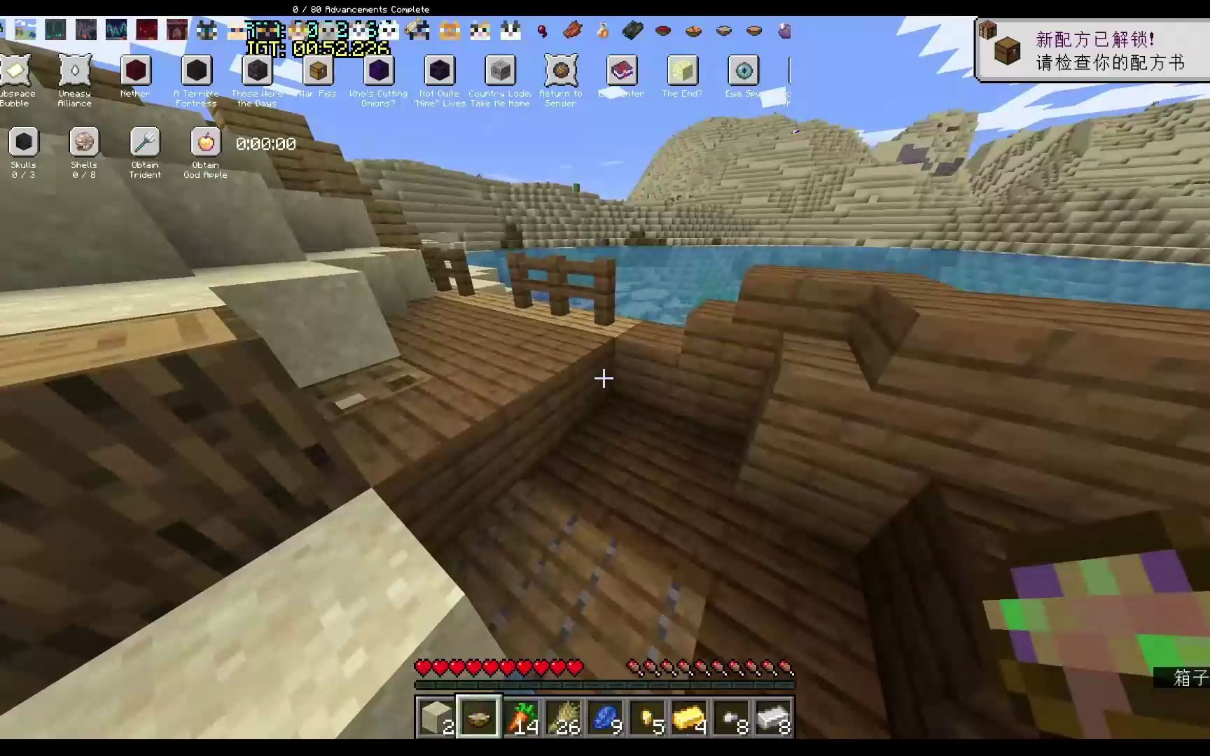 RSG AA 7h11 无雷 我的世界随机种子全成就速通 p1