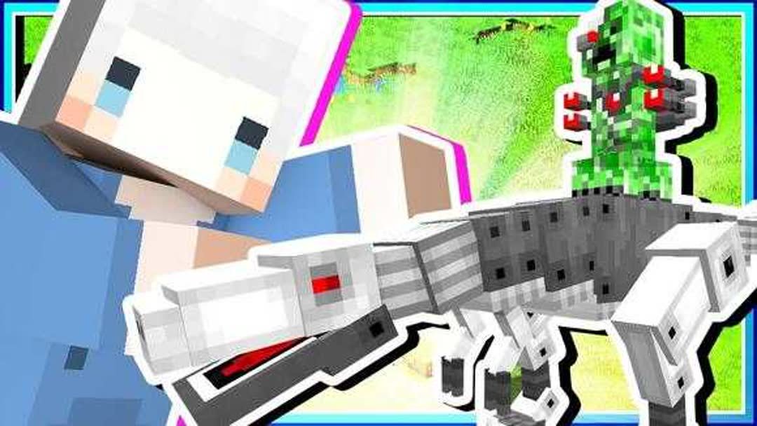 我的世界小白解说魔法枪械01 高科技苦力怕 魔法与枪械的时代来临