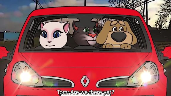 卡通汤姆模仿:公路旅行