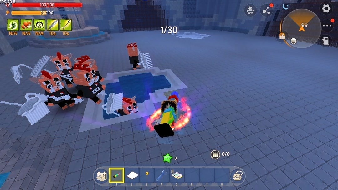 迷你世界 路飞拿大炮勇闯炼狱世界