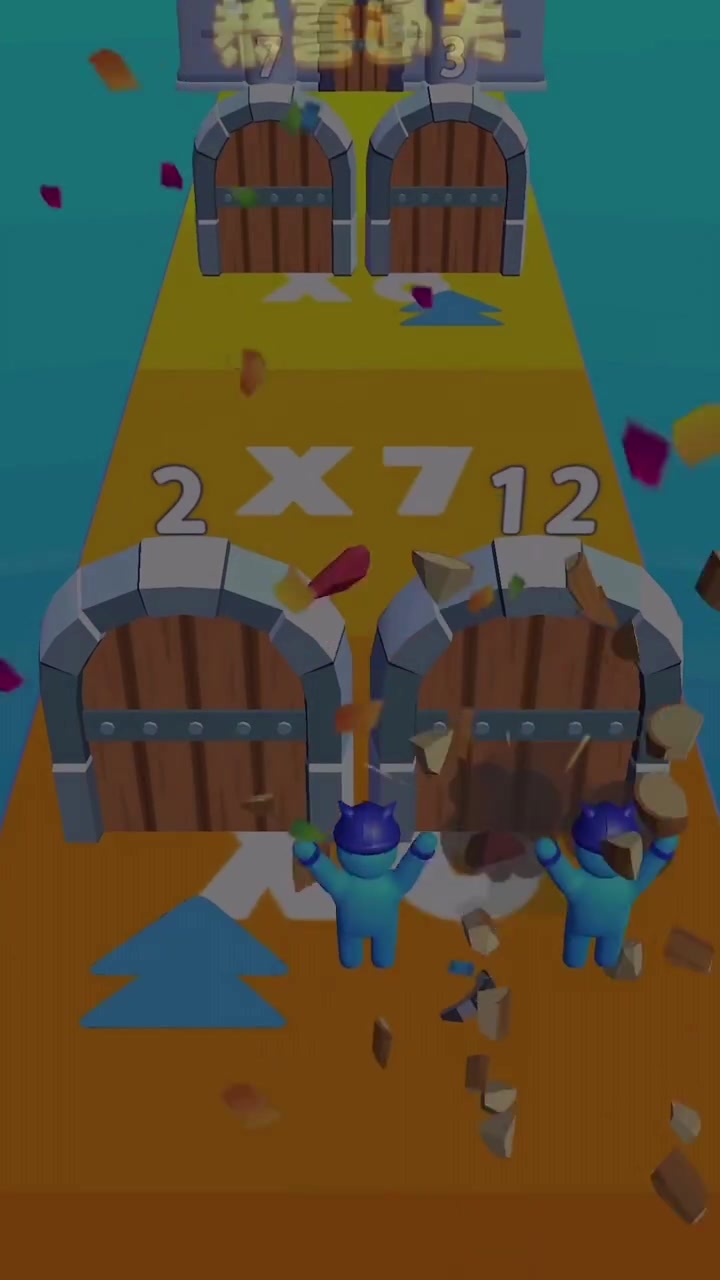 小兵去撞门,先收集木头吧!