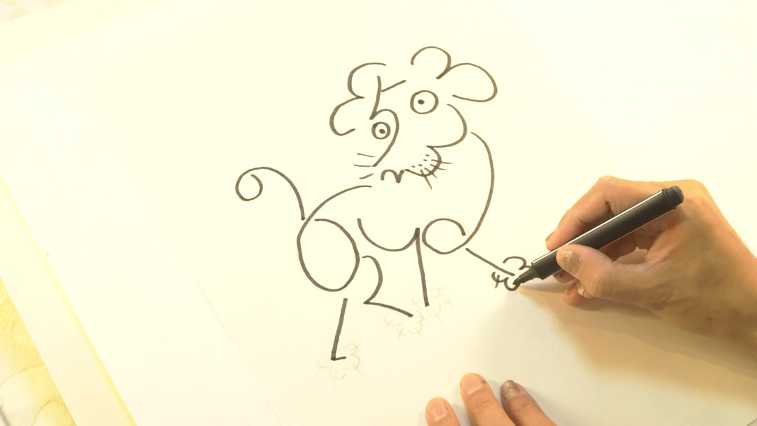 神奇阿拉伯数字画教程——数字怎样画小狗——侯星海主讲