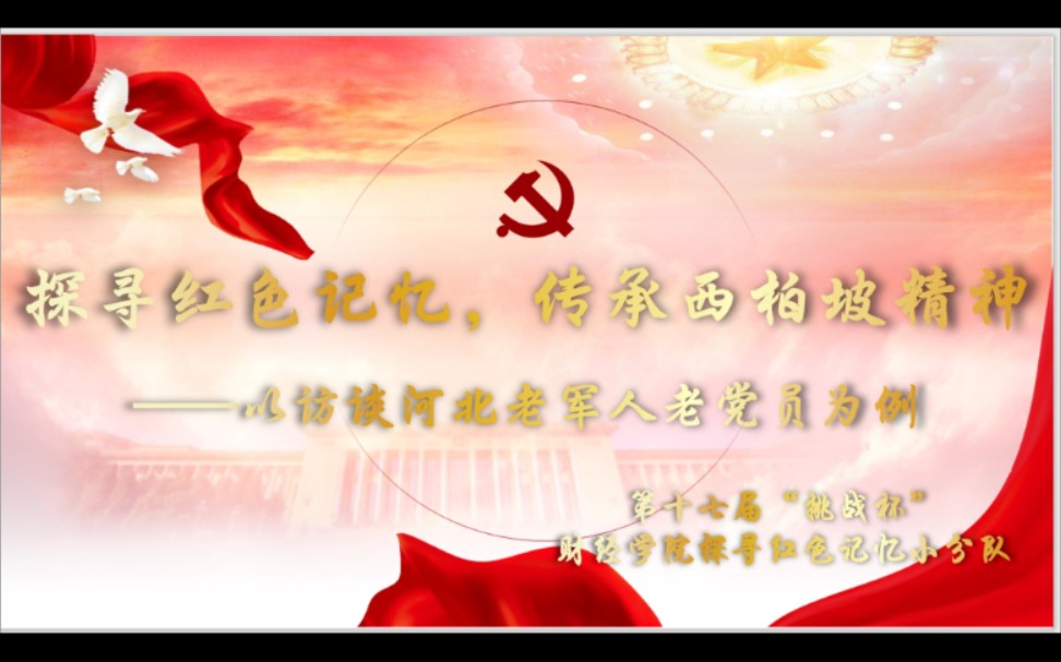 挑战杯红色专项活动参赛视频