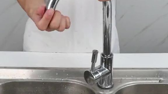 万能水龙头前置过滤器安装演示.#前置过滤器