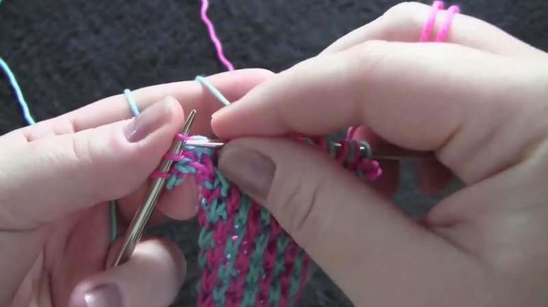 一款简单的平针编织针法,编织围巾特别漂亮!