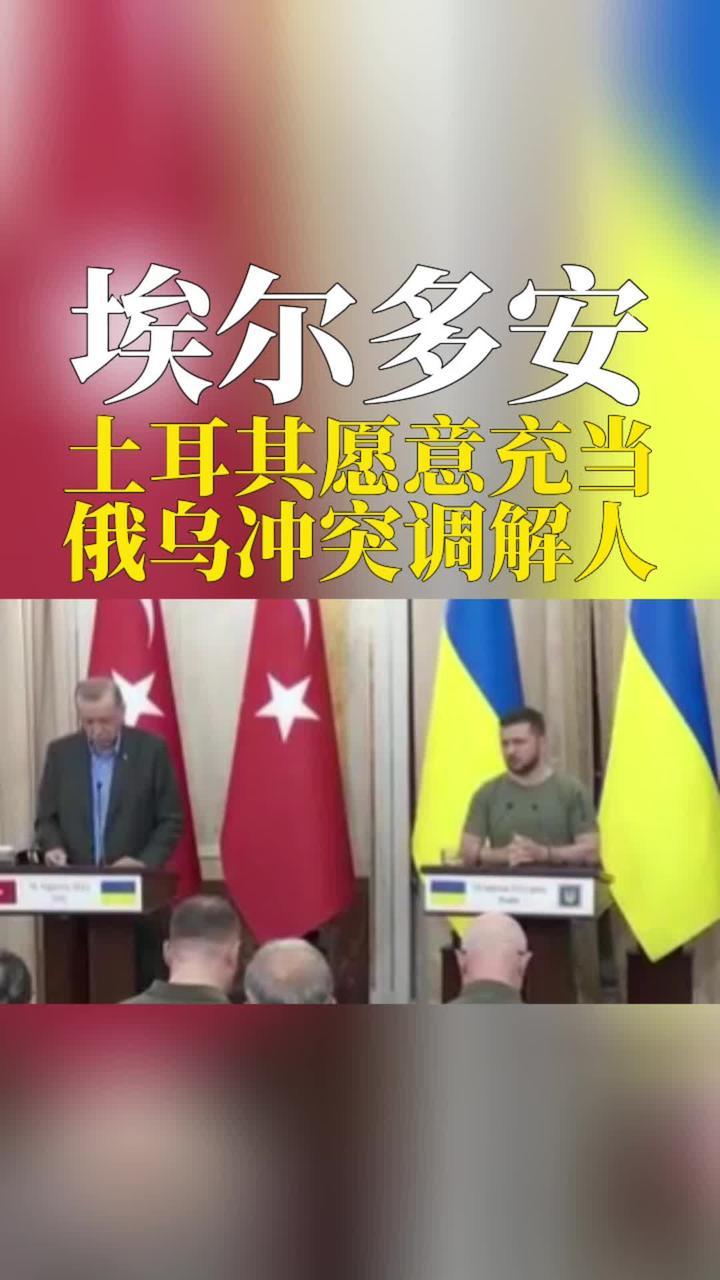 埃尔多安:土耳其愿意充当俄乌冲突调解人