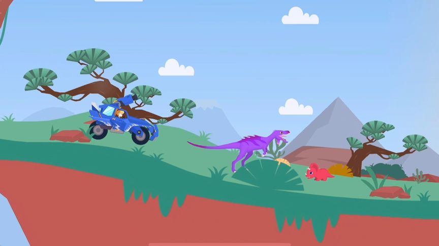 Glog:小三角龙被欺负,救援队和三角龙妈妈,一起去出发救援