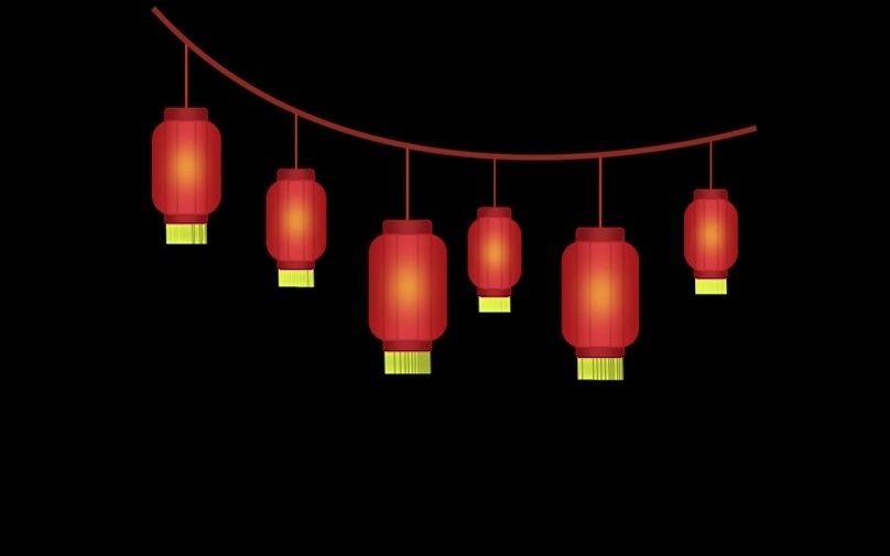 76款春节PS中国风手绘卡通元素传统复古红灯笼装饰PNG免扣 PSD AI...