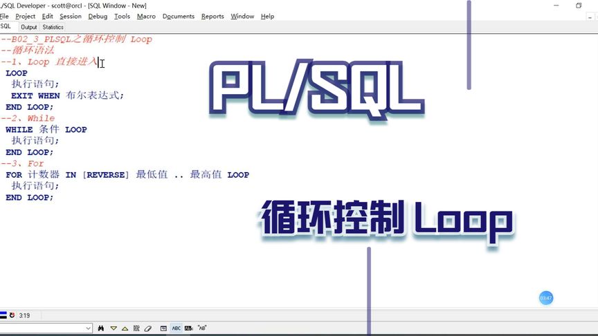 B02_3_PLSQL之循环控制 Loop