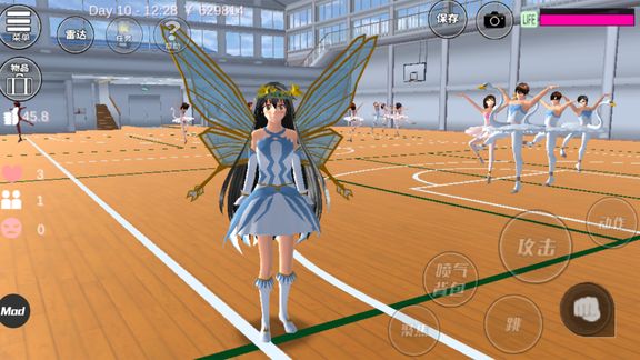 樱花校园模拟器:小夕仙子怎么能同时穿戴两双翅膀?男仙子好可怜