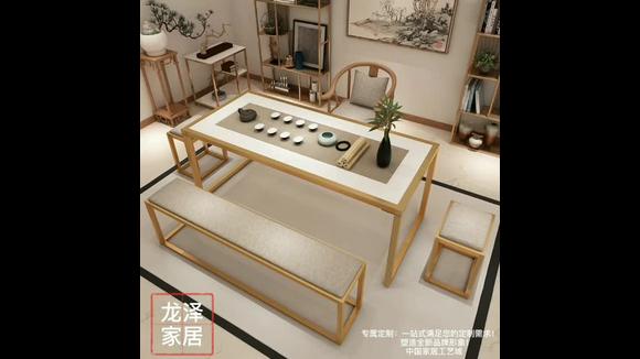 新中式实木茶艺泡茶桌#茶桌#新中式茶桌#功夫茶台#抖音热门