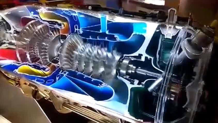 看得一清二楚,这就是PT6A涡桨发动机的运转原理