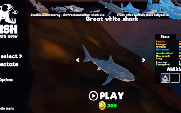 大白鲨47级三口咬死巨齿鲨!