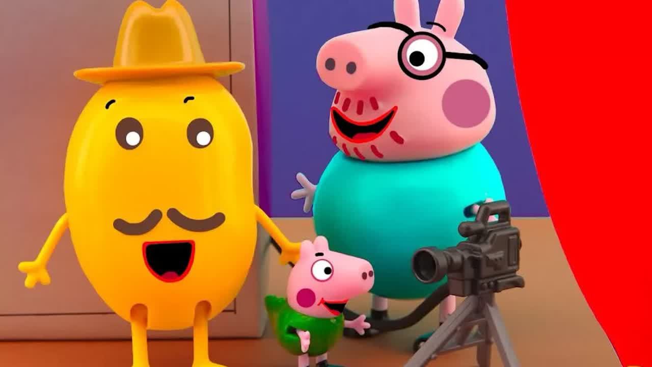 小猪佩奇:今天校园有舞蹈晚会,看着乔治的表演,家长们开心极了