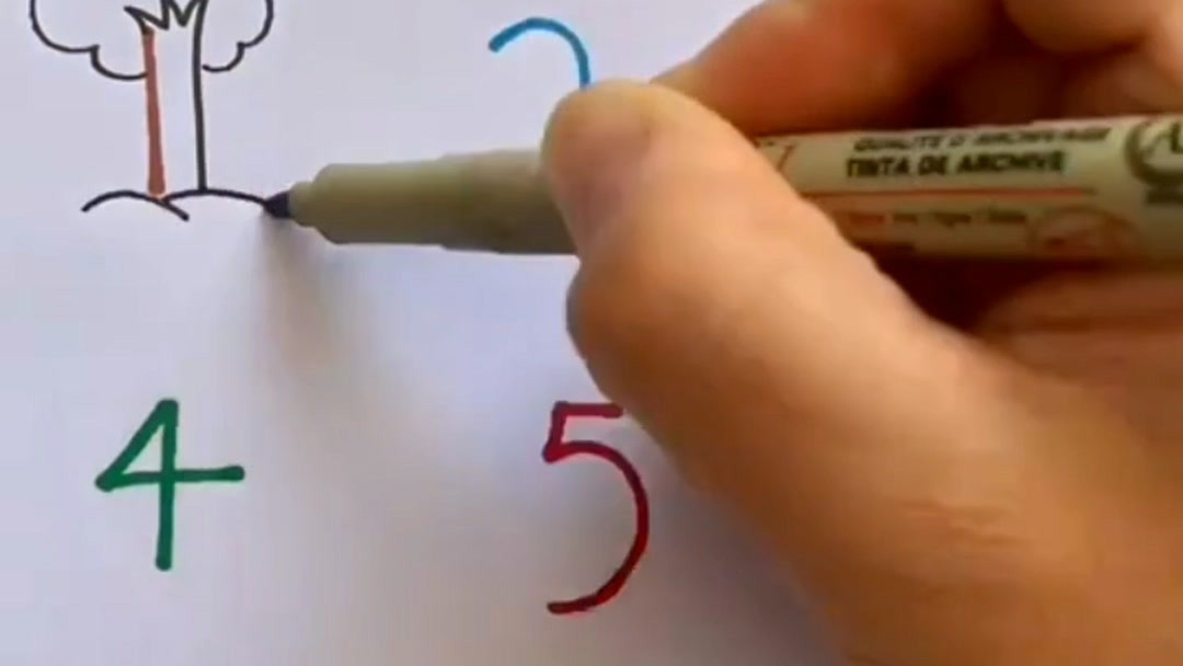 数字1到9创意简笔画