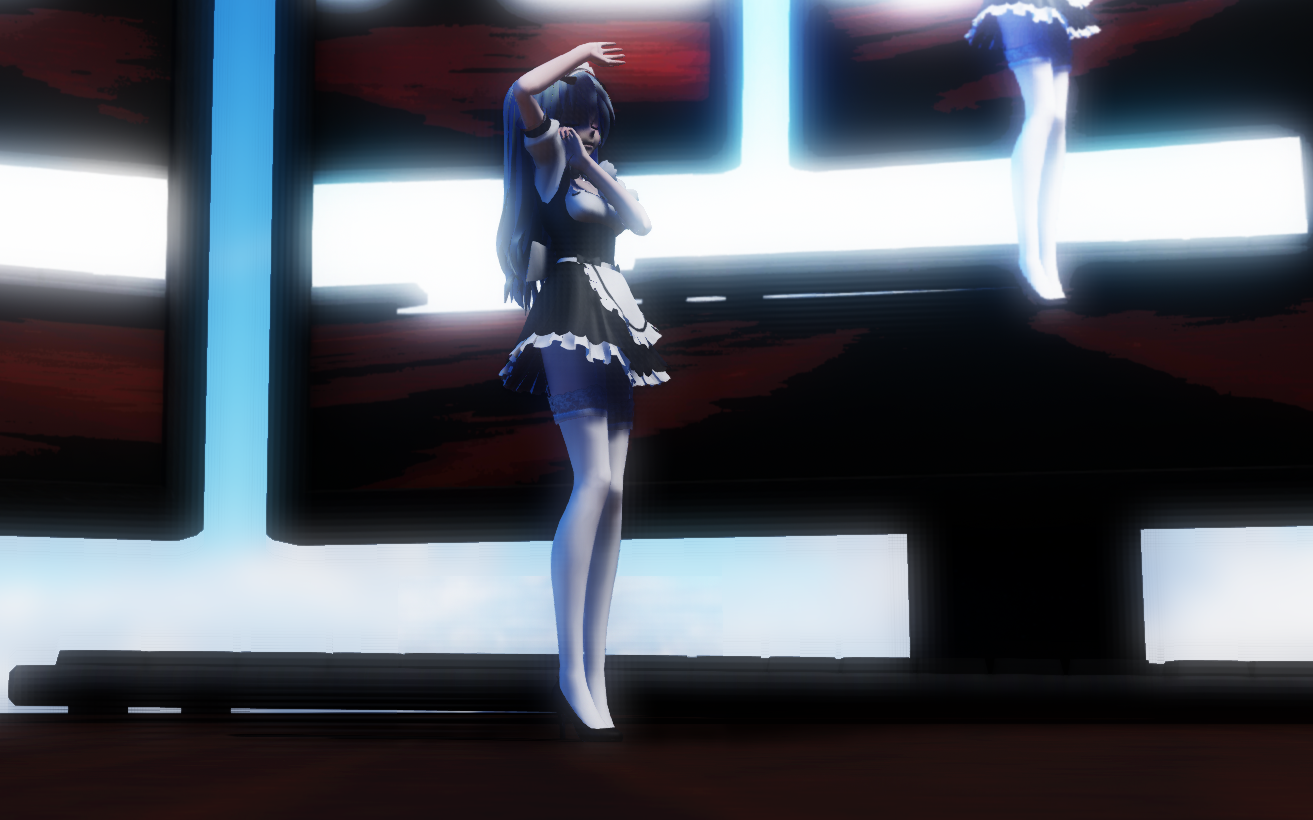 【初次Ray渲】白丝女仆Miku的桃园恋歌