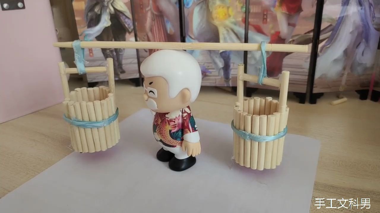 一次性筷子制作小水桶,宝宝学做手工