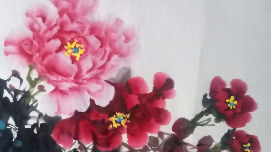 写意牡丹画花头最简单实用的画法,一学就会,适合于喜欢画牡丹的