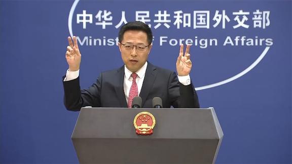 美方支持日本核废水入海 赵立坚说完这句话 举双手比了个“符号”