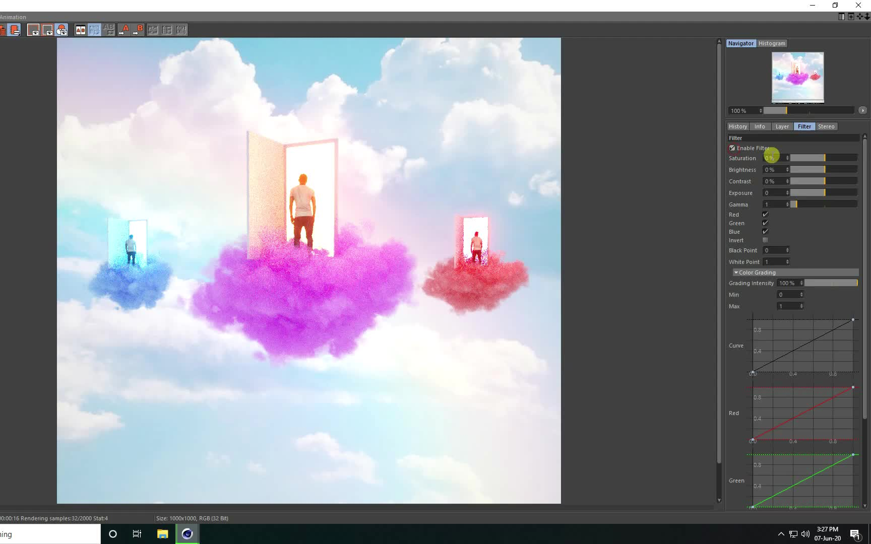 C4D+OC打造震撼超现实场景全流程(超现实场景系列1)