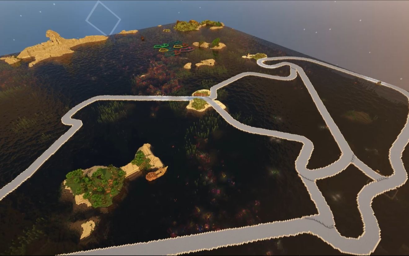 在我的世界中打造银石赛道--Minecraft我的世界