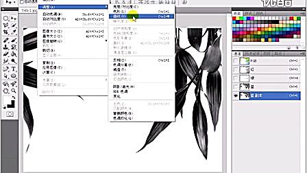 photoshop ps抠图教程7.5 通过曲线调整配合通道将绿叶抠出.