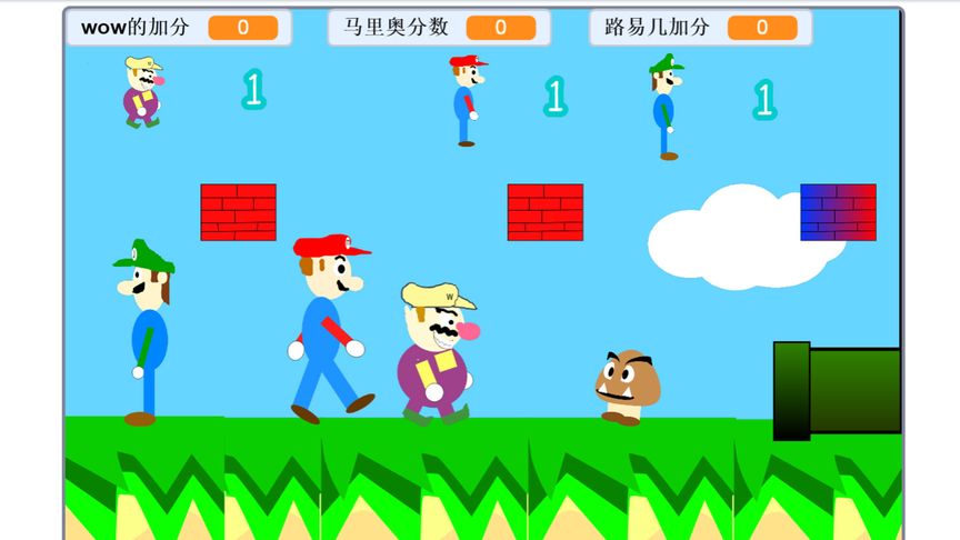Scratch编程之玛丽奥4
