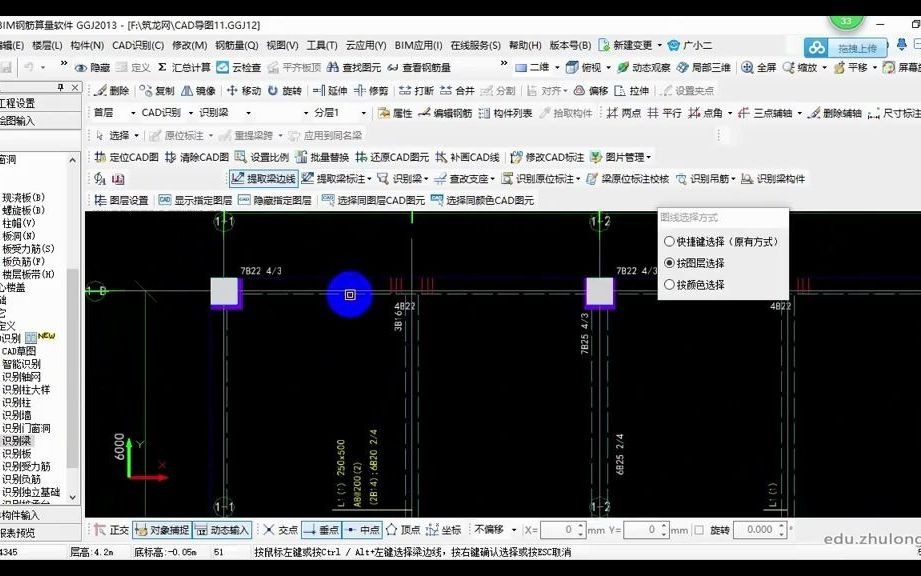 31.CAD识别梁、板钢筋
