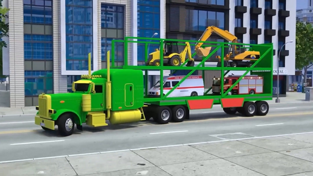 公交车益智启蒙早教,趣味玩具动画