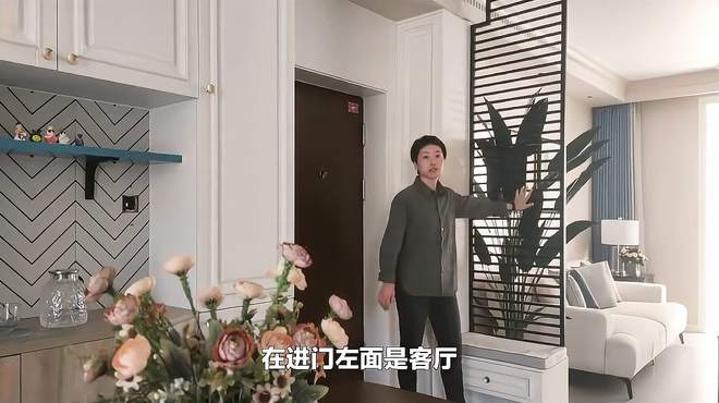 进门左客厅,右餐厅,应该怎么设计玄关?怎么隔断餐厅和客厅?