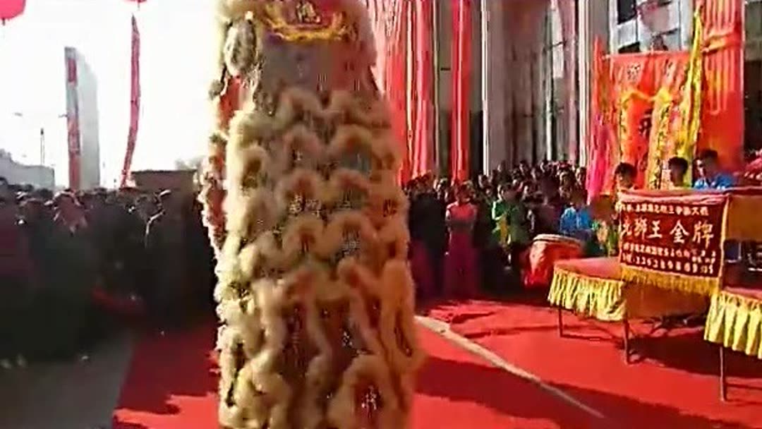 舞狮子表演视频 比赛视频高清