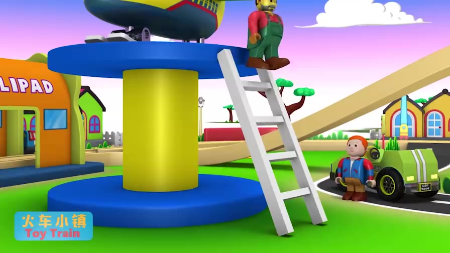 火车小镇 第3季 第12集 迷你红色小火车出动啦 益智火车动画