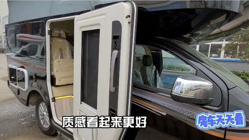 全新升级版皮卡升顶房车完工!一体式房车门配抽拉式床铺,超给力