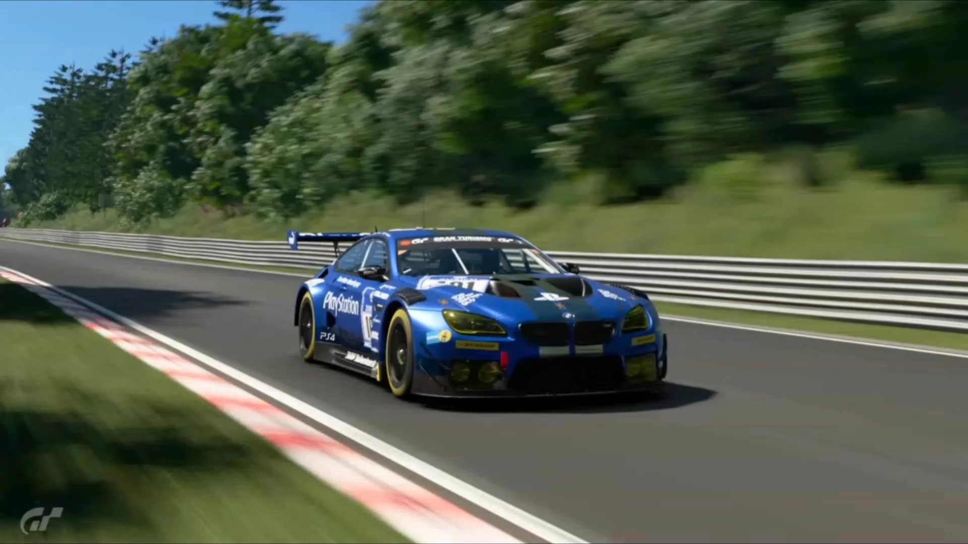 【GT Sport】纽北金牌单圈攻略录像-车载+赛道摄像机视角-6分54秒...