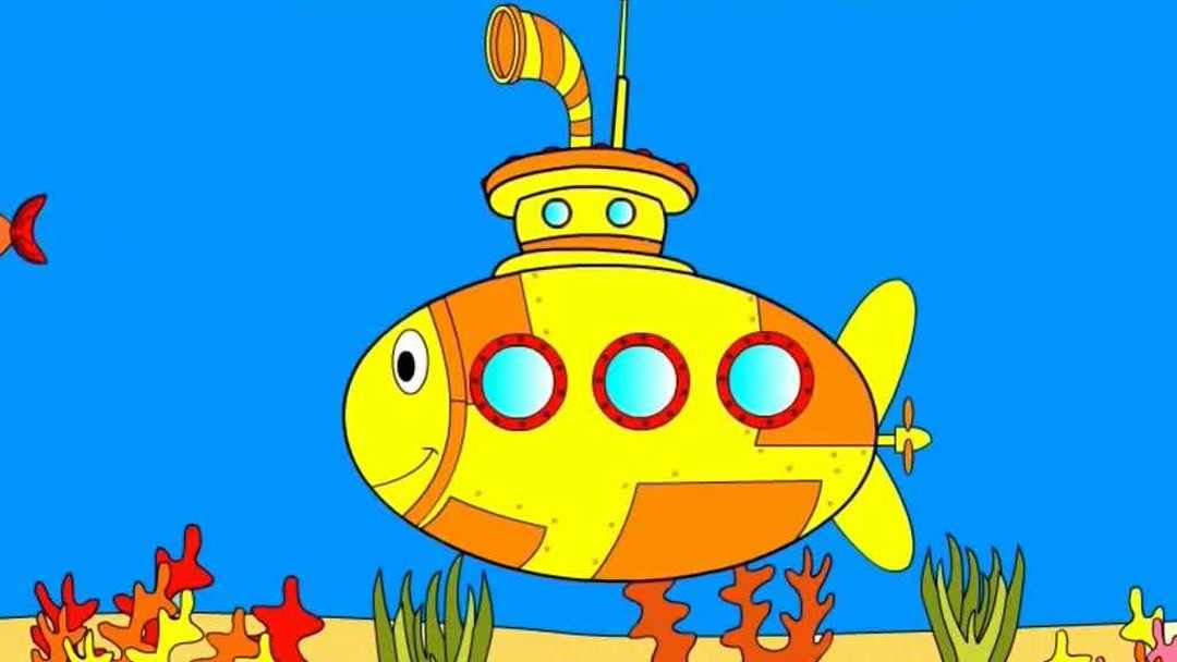 嘟嘟虎工程车玩具动画 第117集 画笔涂色卡通潜水艇