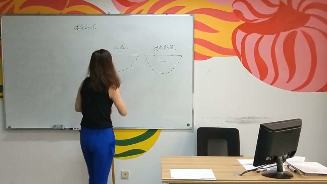 镂空水波理论课程-窗帘免费培训,学做窗帘,窗帘网络班窗帘培训