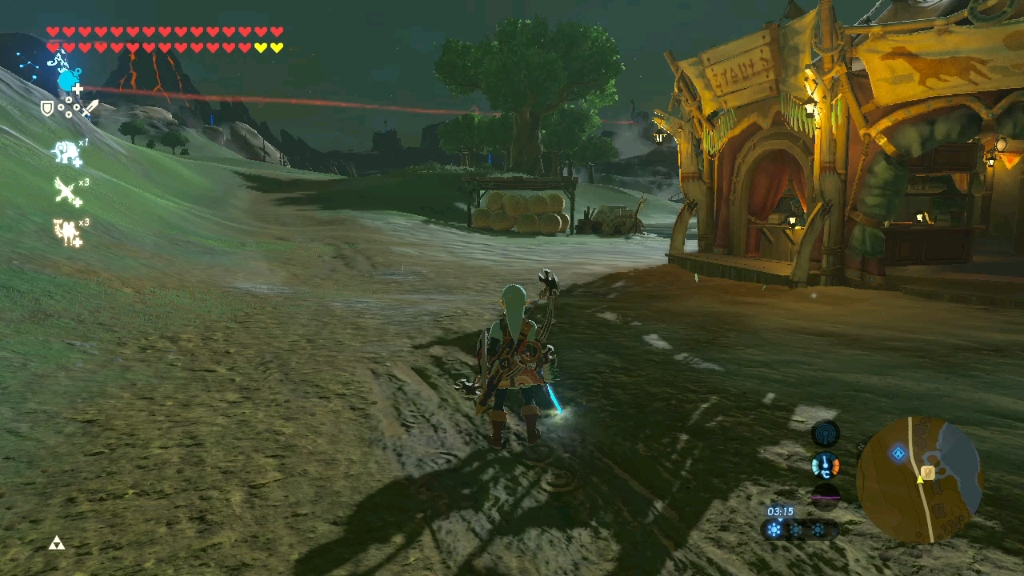 《塞尔达传说旷野之息》3个小时,12块海利亚盾,48%电量,练成了原地...