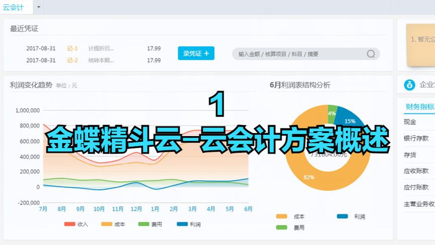 金蝶精斗云-云会计方案概述