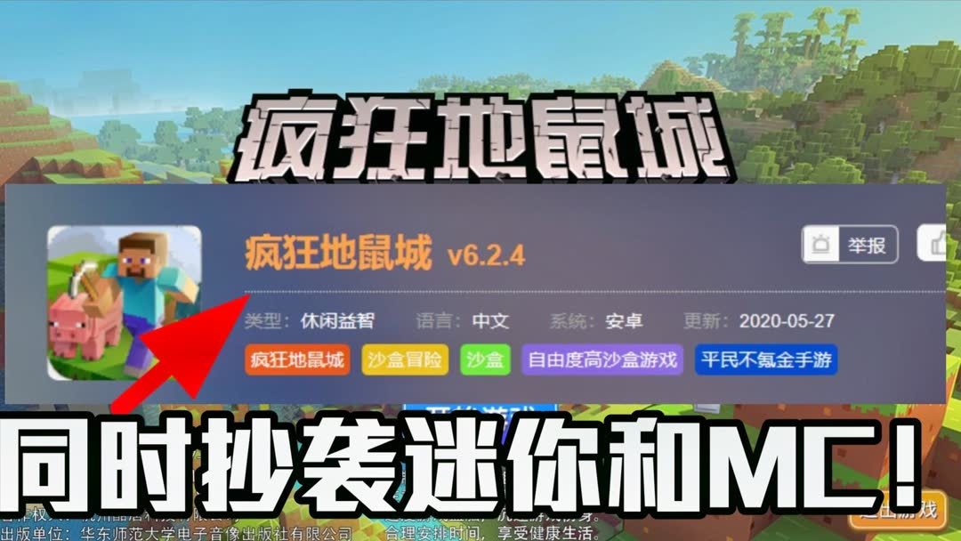 黑心厂商做的盗版游戏!同时抄袭迷你世界和MC!而且十分坑钱!