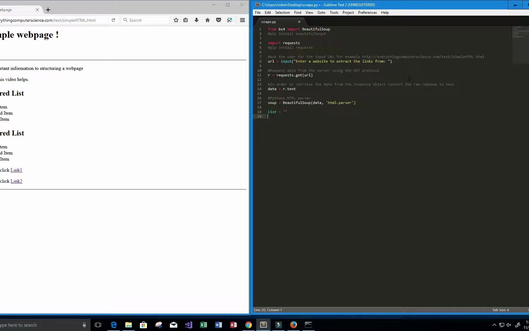 Scrape Links In Python| Python中的刮擦链接