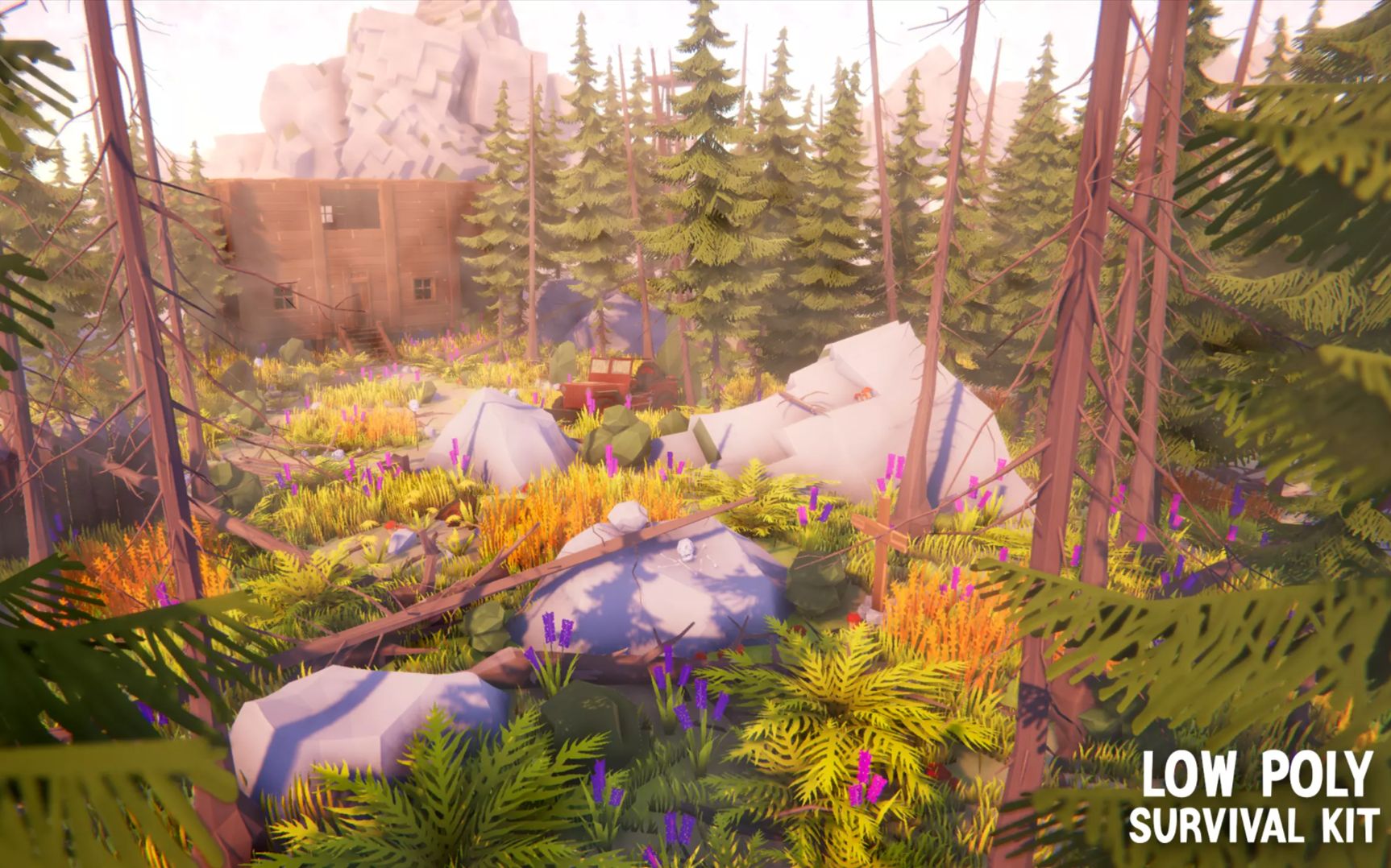 Unity 风格化的低多边形自然环境包-低模-低面数 (附源文件下载)