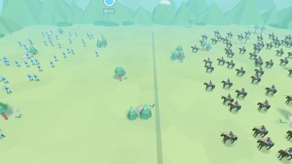 战争模拟器 这就有点夸张了,骑兵不怕弓箭手也不怕枪兵